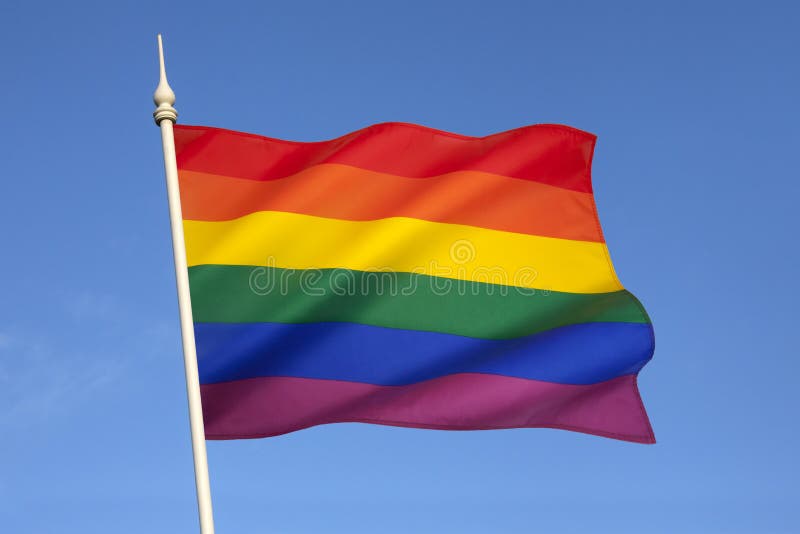 Pride Flag gai image stock. Image of emblème, indicateurs - 35127547