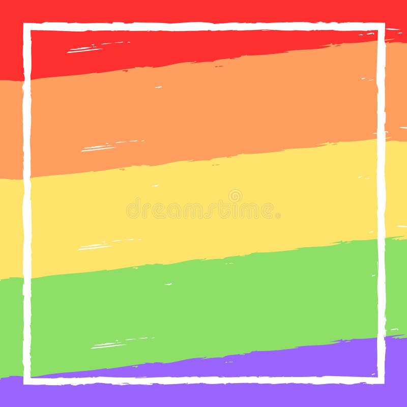 Pride frame design stock illustration. Illustration of rainbow - 255775432
