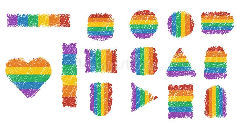 Pride Gradient Background with Colors of LGBTQ Pride Flag and Hatching ...