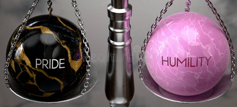 Pride or Humility - Weighing Two Choices, Available Options Stock ...