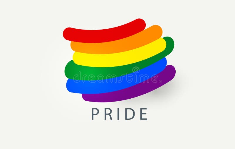 Pride Logo: Rainbow Equality Symbol for LGBTQ Support Stock Vector ...