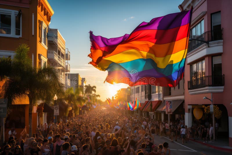 Pride Month in America. AI Generative Stock Illustration - Illustration ...