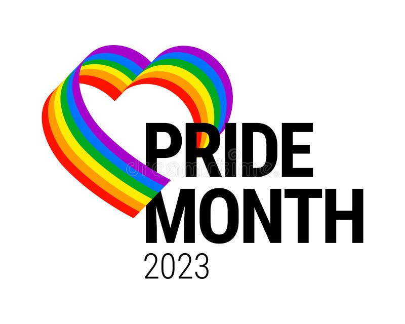Pride Month 2023 Concept Freedom Rainbow Flag Gay Parade Annual