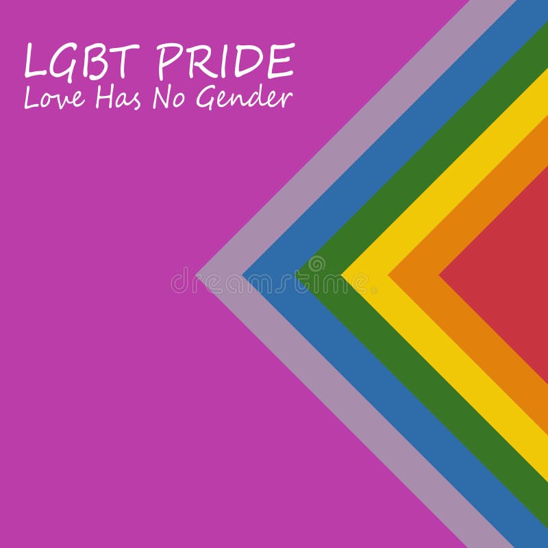 Pride Month Logo With Rainbow Flag Pride Symbol With Heart Lgbt