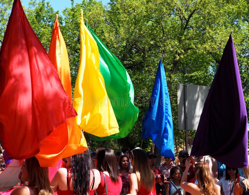 Pride Parade editorial stock photo. Image of carrying - 72663153