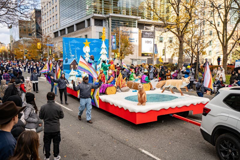 Pride Toronto Parade Float in Santa Claus Parade Toronto. Editorial ...