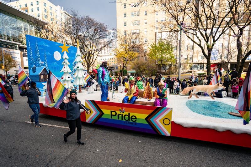 Pride Toronto Parade Float in Santa Claus Parade Toronto. Editorial ...