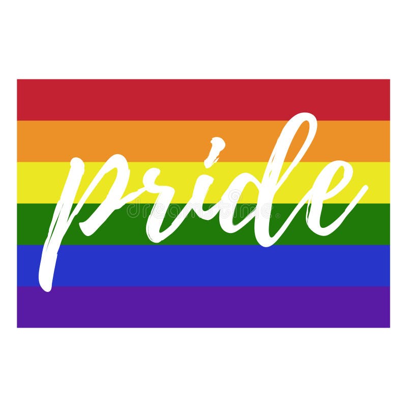 Rainbow Pride Flag stock vector. Illustration of logo - 118900729