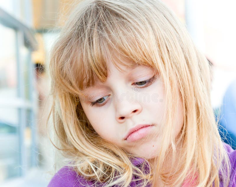 Prideful little blond girl stock image. Image of illumination - 25227787