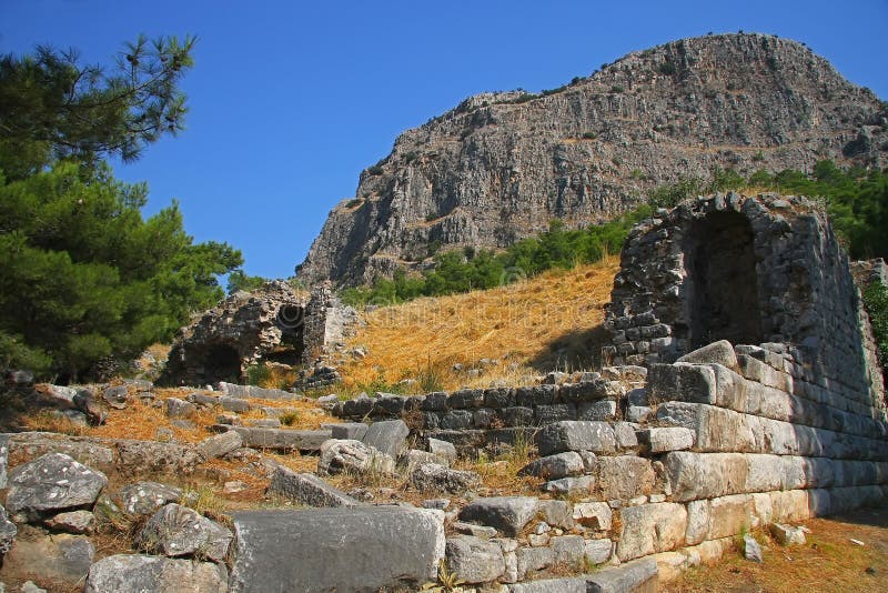 Priene imagen de archivo. Imagen de museo, hermoso, colina - 30386501