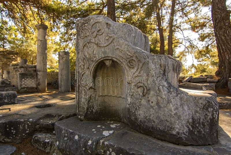 Priene ancient city stock image. Image of ruin, historical - 94252301