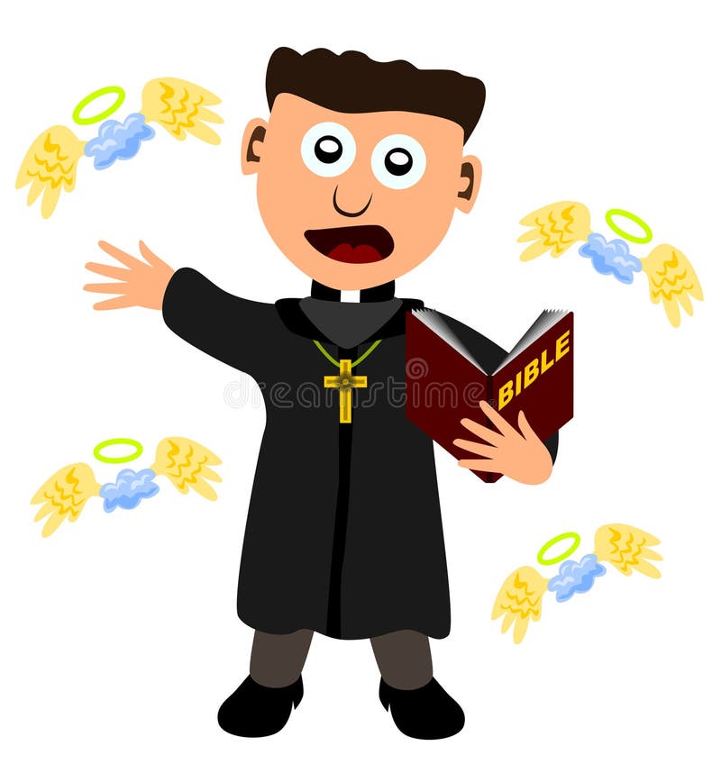 Priest stock illustration. Illustration of preach, preacher - 24008327