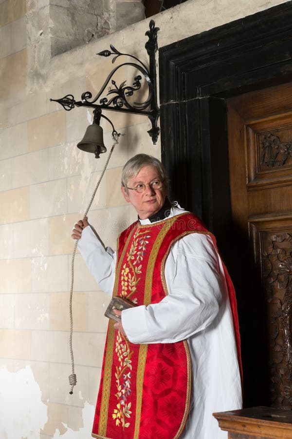 Consecration Bells during Holy Mass Stock Image - Image of antique ...