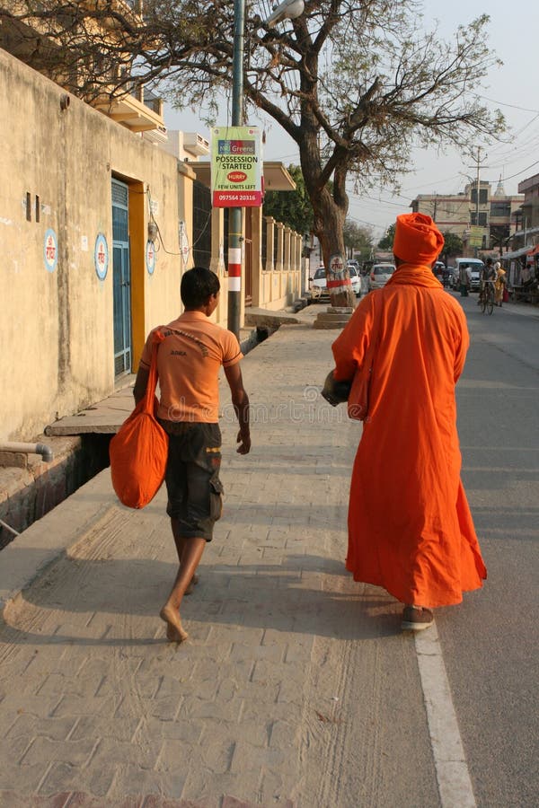 The Priest and His Disciple. India. Editorial Photo - Image of humanity ...