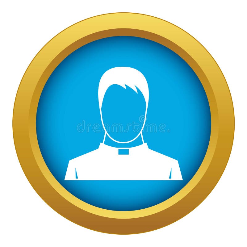 Priest icon, flat style stock vector. Illustration of christianity ...