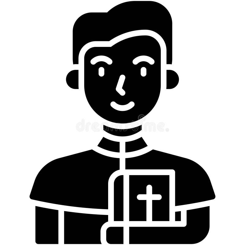 Priest Icon, Holy Week Related Vector Illustration Stock Vector ...