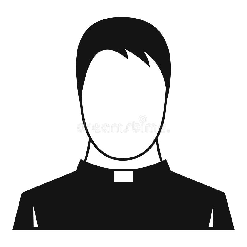 Priest Simple Vector Icon. Illustration Symbol Design Template for Web ...