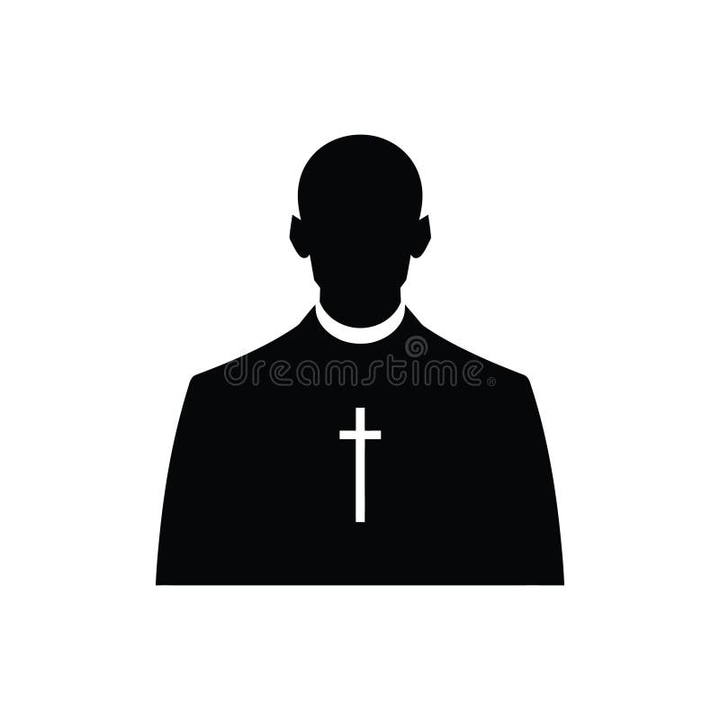 Clergy Icon stock vector. Illustration of minister, symbol - 296706747