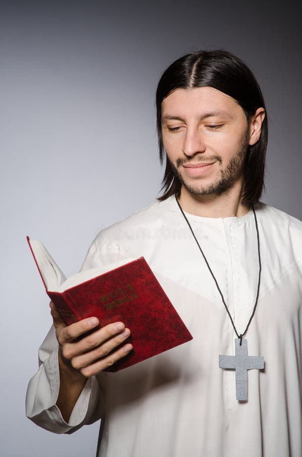 Priest man in religious stock image. Image of belief - 45062899