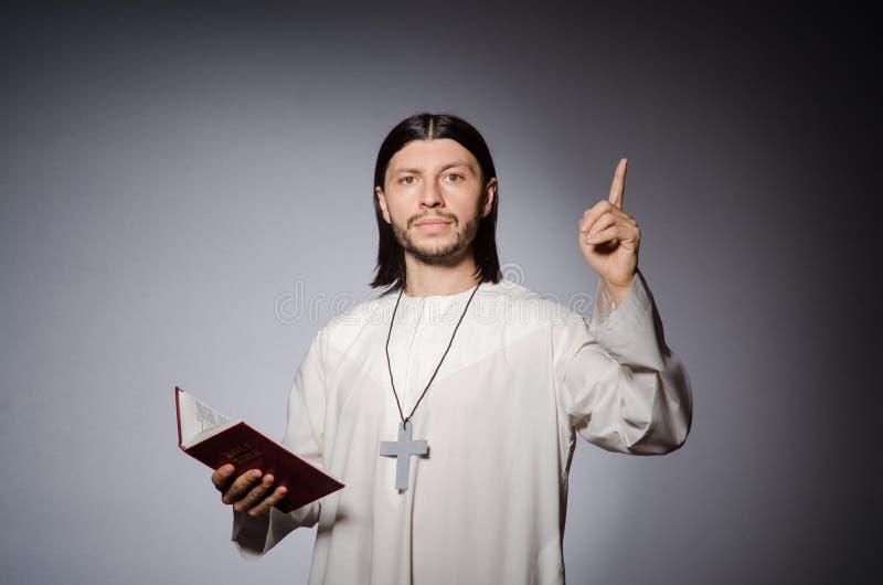 Priest man in religious stock photo. Image of male, person - 45696506
