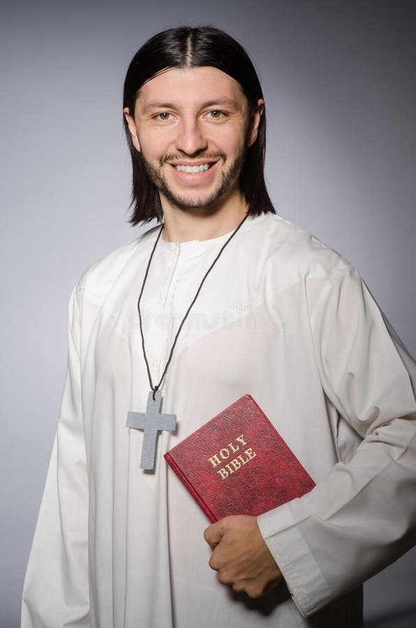 Priest man in religious stock image. Image of catholic - 45986459