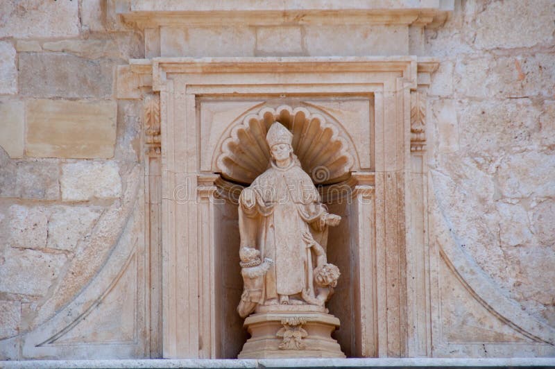 Priest of rock in the wall stock image. Image of architecture - 45764953