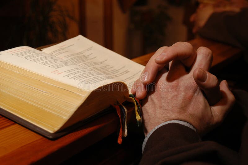 Priest s Prayer stock image. Image of christ, christianity - 2456391