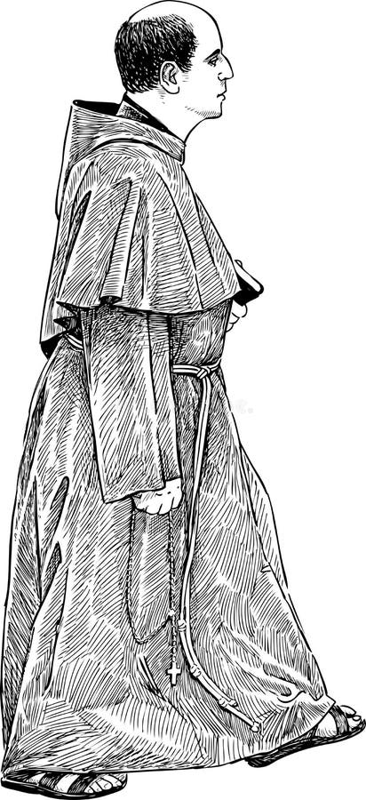 Priest stock vector. Illustration of padre, person, vector - 53245481