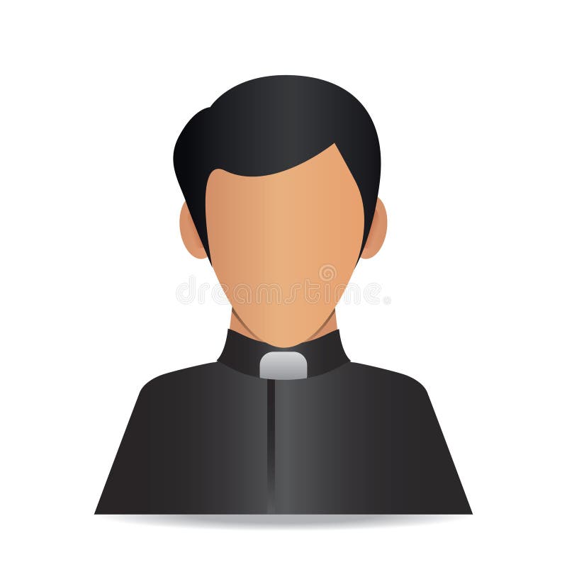 Priest. Vector Illustration Decorative Design Stock Vector ...