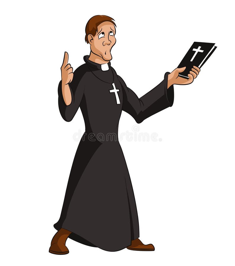 Priest stock vector. Illustration of father, friar, clergy - 33202493