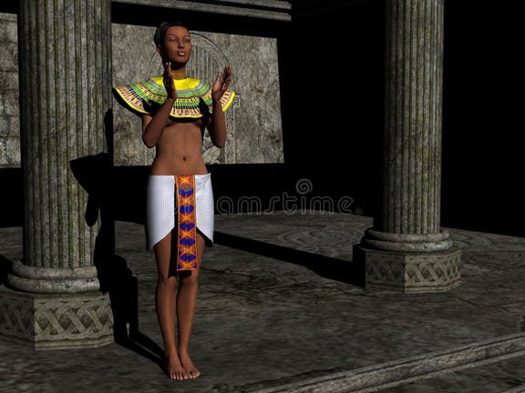 Egyptian Princess Costume Stock Illustrations – 197 Egyptian Princess ...