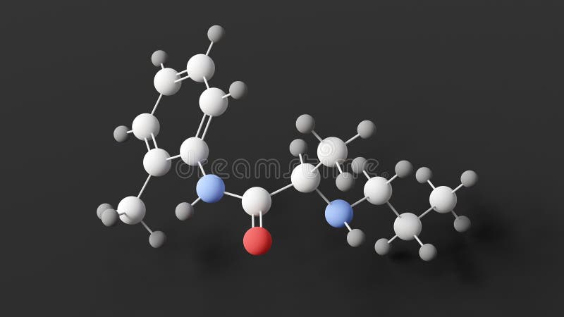 Prilocaine Molecule. it is Local Anesthetic, Used in Dental Procedures ...