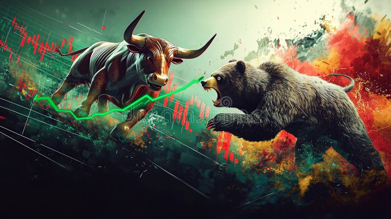 Primal Forces of Finance stock illustration. Illustration of analysis ...