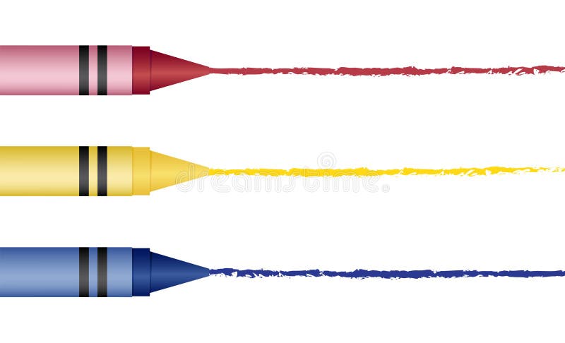 Primary Color Crayons stock vector. Illustration of crayons - 239054005
