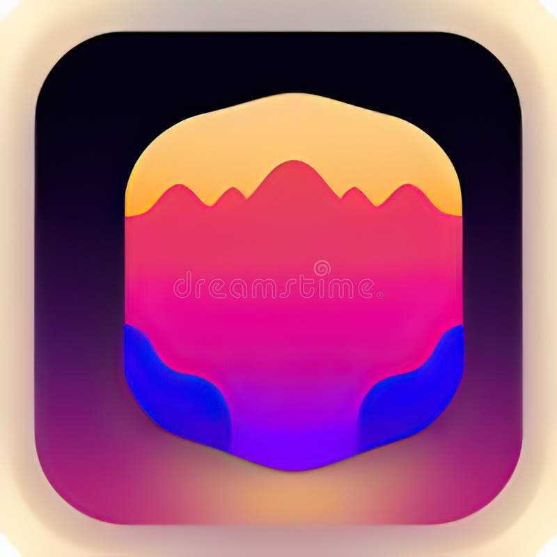 Primary Education Software App Icon. Generative AI. Stock Illustration ...