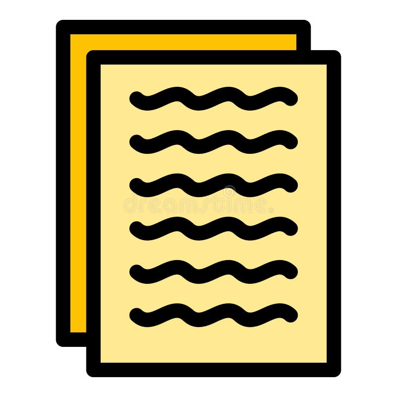 Primary Files Icon Color Outline Vector Stock Vector - Illustration of ...