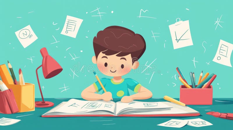 Primary School Children Working on a Test Assignment in Class: Smart ...