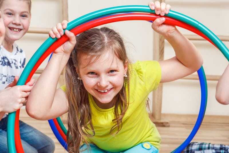 Primary School Student in Gym Stock Image - Image of children, little ...