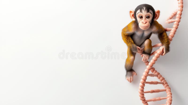 Primate DNA Trail Design stock illustration. Illustration of pose ...