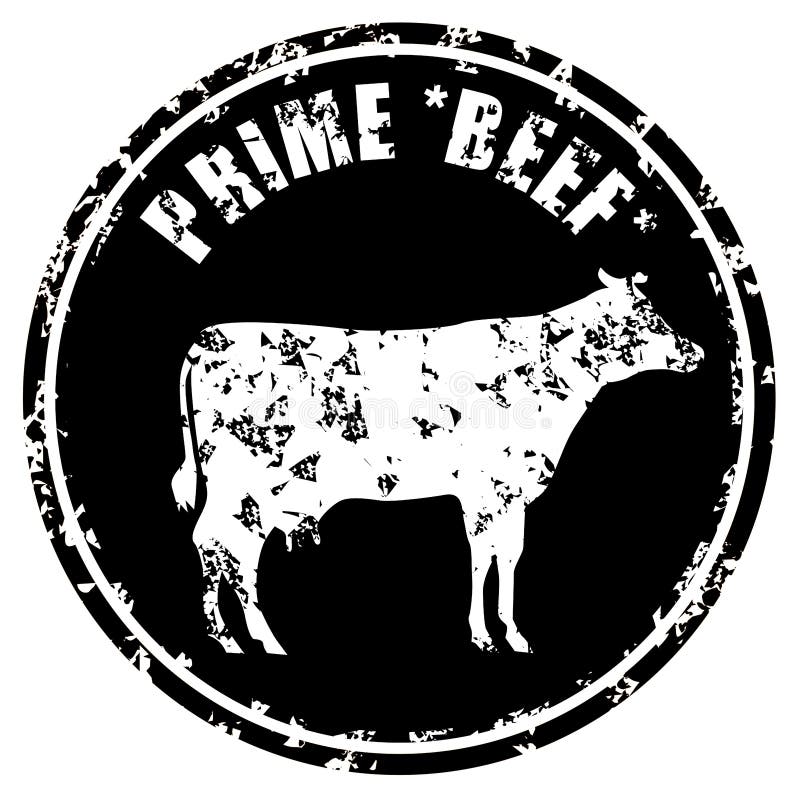 Prime Beef Butcher Shop Grunge Stock Vector - Illustration of menu ...