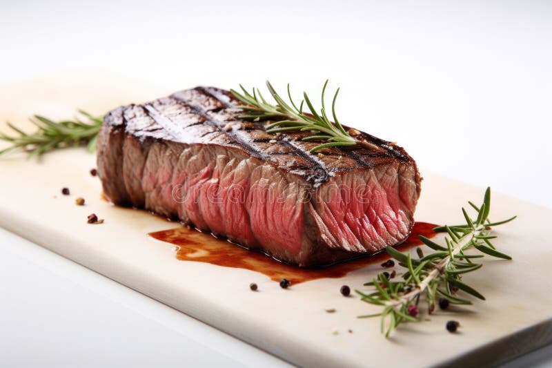 Prime Cuts: a Stunning Showcase of Beef on a White Background ...
