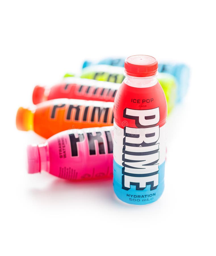 Prime Hydration Drink . Bottle Drink Isolated on White Background ...