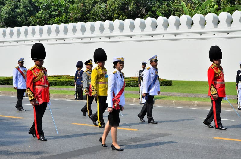 Prime Minister, Yingluck Shinawatra Marching Editorial Photography ...