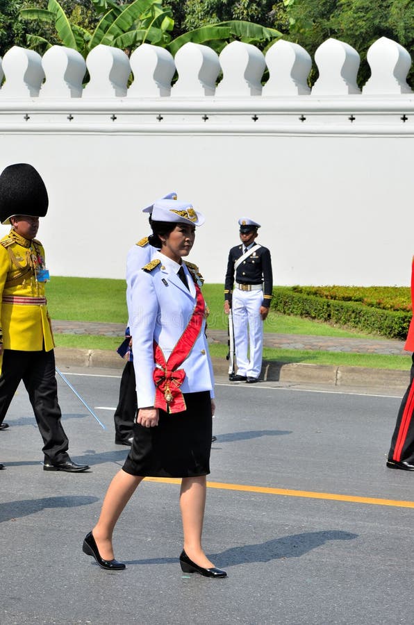 Prime Minister, Yingluck Shinawatra Marching Editorial Photo - Image of ...
