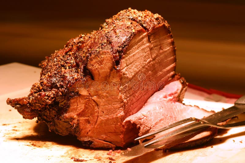 Prime Rib Dinner stock photo. Image of loaf, bread, potatoes - 8729556