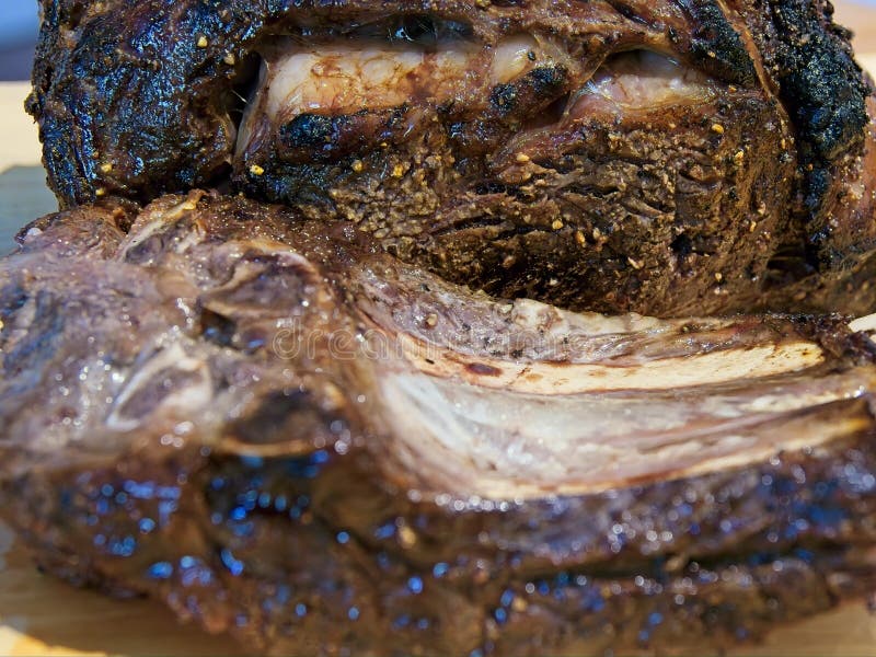 Prime rib roast stock image. Image of seasoning, rare - 314226211