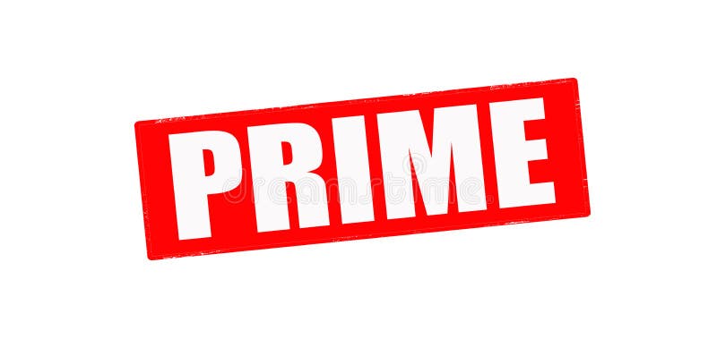 Prime stock vector. Illustration of prime, grunge, symbol - 104332992