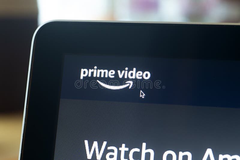 Prime Video Amazon Logo on a Computer Screen. Home Page of the Internet ...