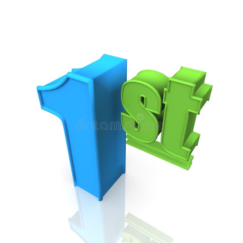 Primeiro símbolo do lugar ilustração stock. Ilustração de elemento ...