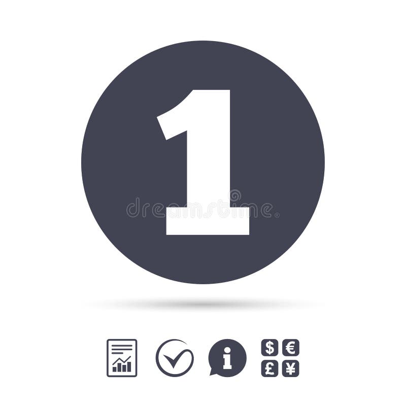 Primeiro Sinal Da Concessão Do Lugar Símbolo Do Vencedor Ilustração do ...